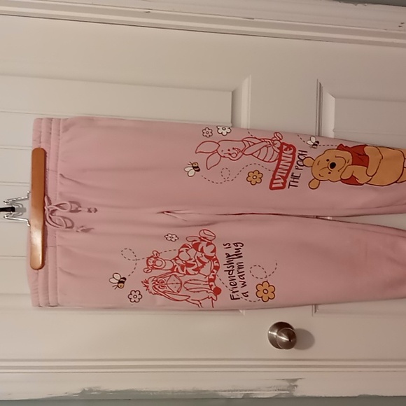 Disney | Pants & Jumpsuits | Winnie The Pooh Sweatpants Pink Xl | Poshmark